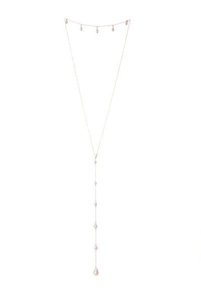 Cascade Back Wedding Necklace | TEMPÊTE