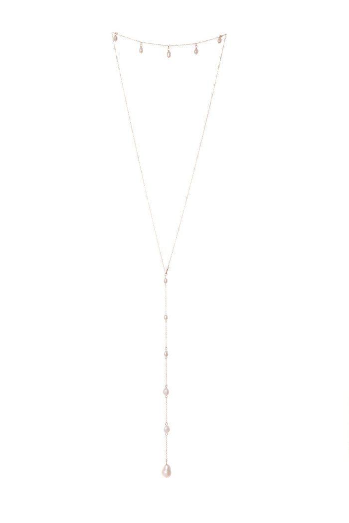 Cascade Back Wedding Necklace | TEMPÊTE